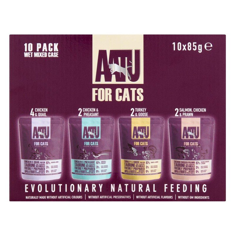 AATU Adult Cat Food Wet Pouches Mixed Case - Ocado
