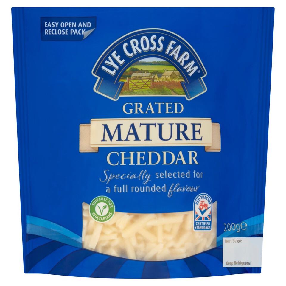 Lye Cross Farm Grated Cheddar - Ocado