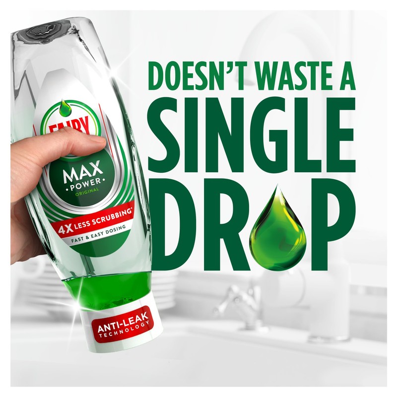 Fairy MaxPower Washing Up Liquid Lemon - Ocado