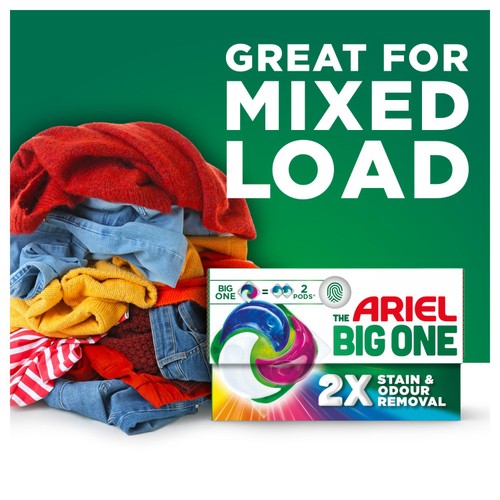 Ariel The Big One Colour Washing Liquid Pods 21 washes - Ocado