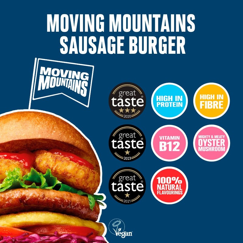 Moving Mountains Plant-Based Sausage Burger - Ocado