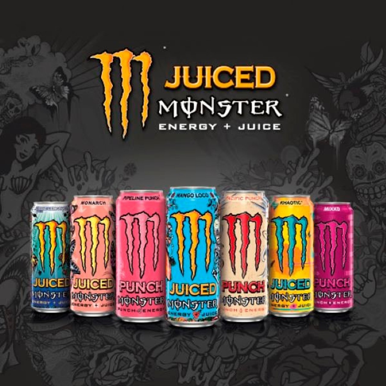Monster Energy Drink Rio Punch 4 x 500ml - Ocado