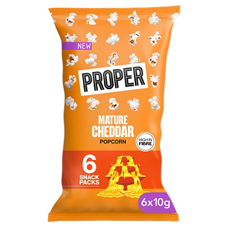 PROPERCORN Multipack Corn Mature Cheddar Popcorn - Ocado