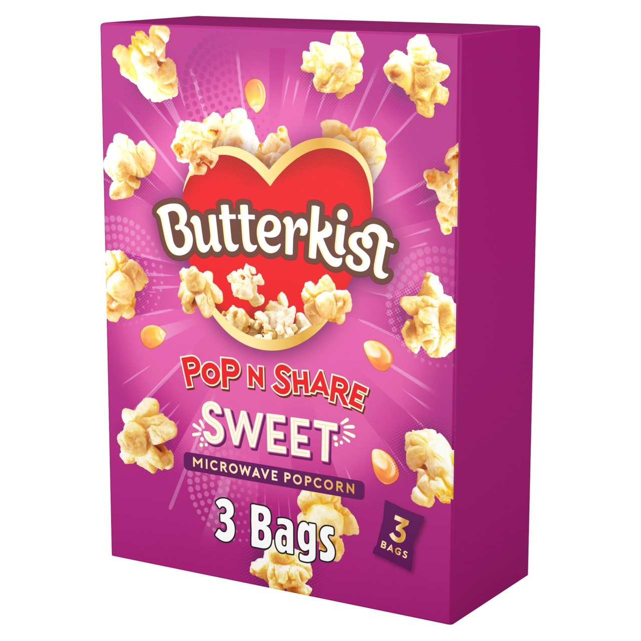 Butterkist Sweet Microwave Popcorn - Ocado