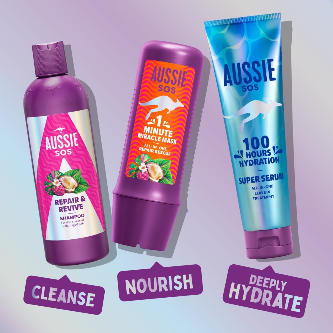 Aussie SOS 1 Minute Miracle Repair Rescue Mask - Ocado