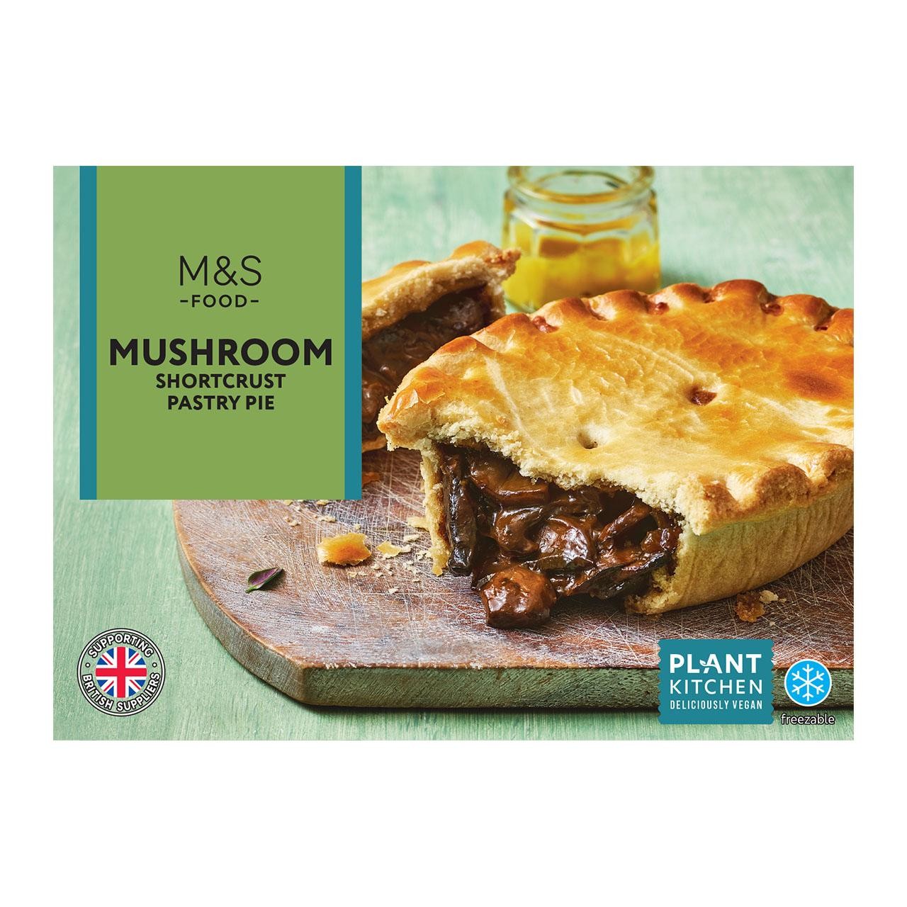 M&S Plant Kitchen Vegan Mushroom Shortcrust Pastry Pie - Ocado