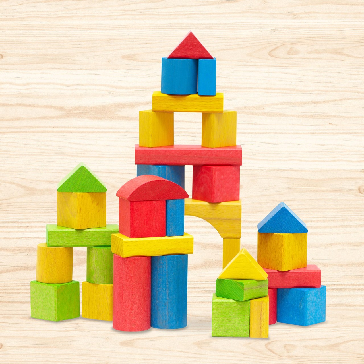 Hoot Wooden Building Blocks - Ocado