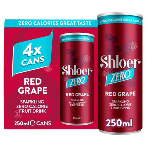 Shloer Zero Red Grape - Ocado