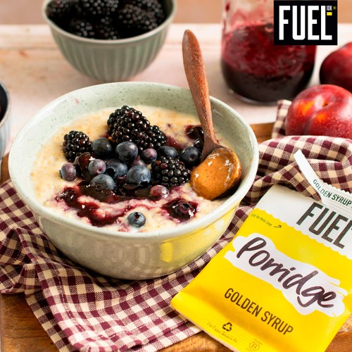FUEL 10K Golden Syrup Protein Porridge Oat Cereal Sachets - Ocado