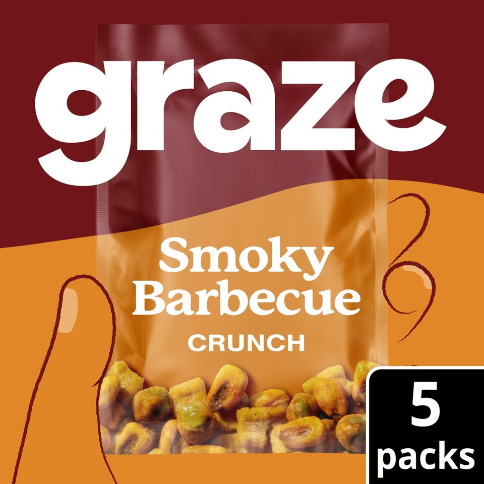 Graze Smoky BBQ Crunch Multipack Snack - Ocado