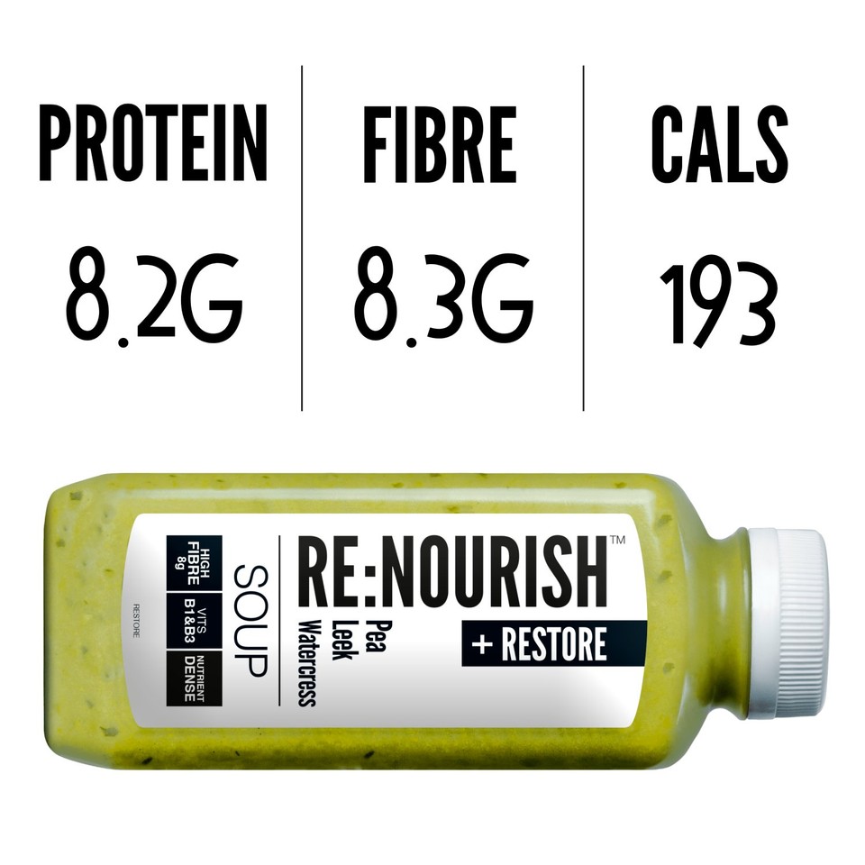 RENOURISH Restore Pea, Leek and Watercress, GLP-1 Friendly Soup - Ocado