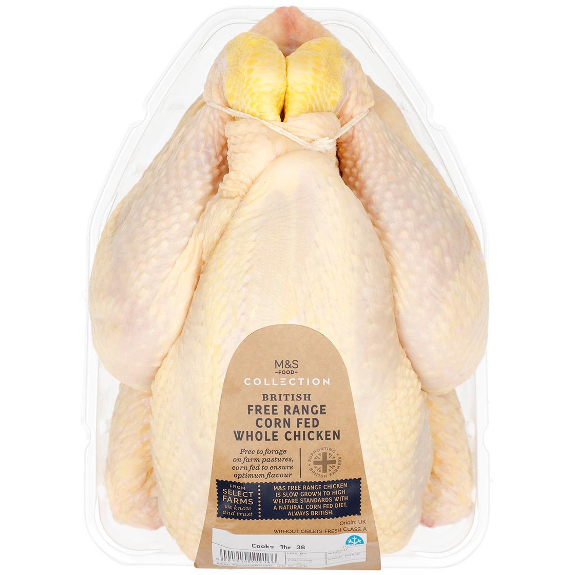 M&S Select Farms British Free Range Whole Chicken - Ocado