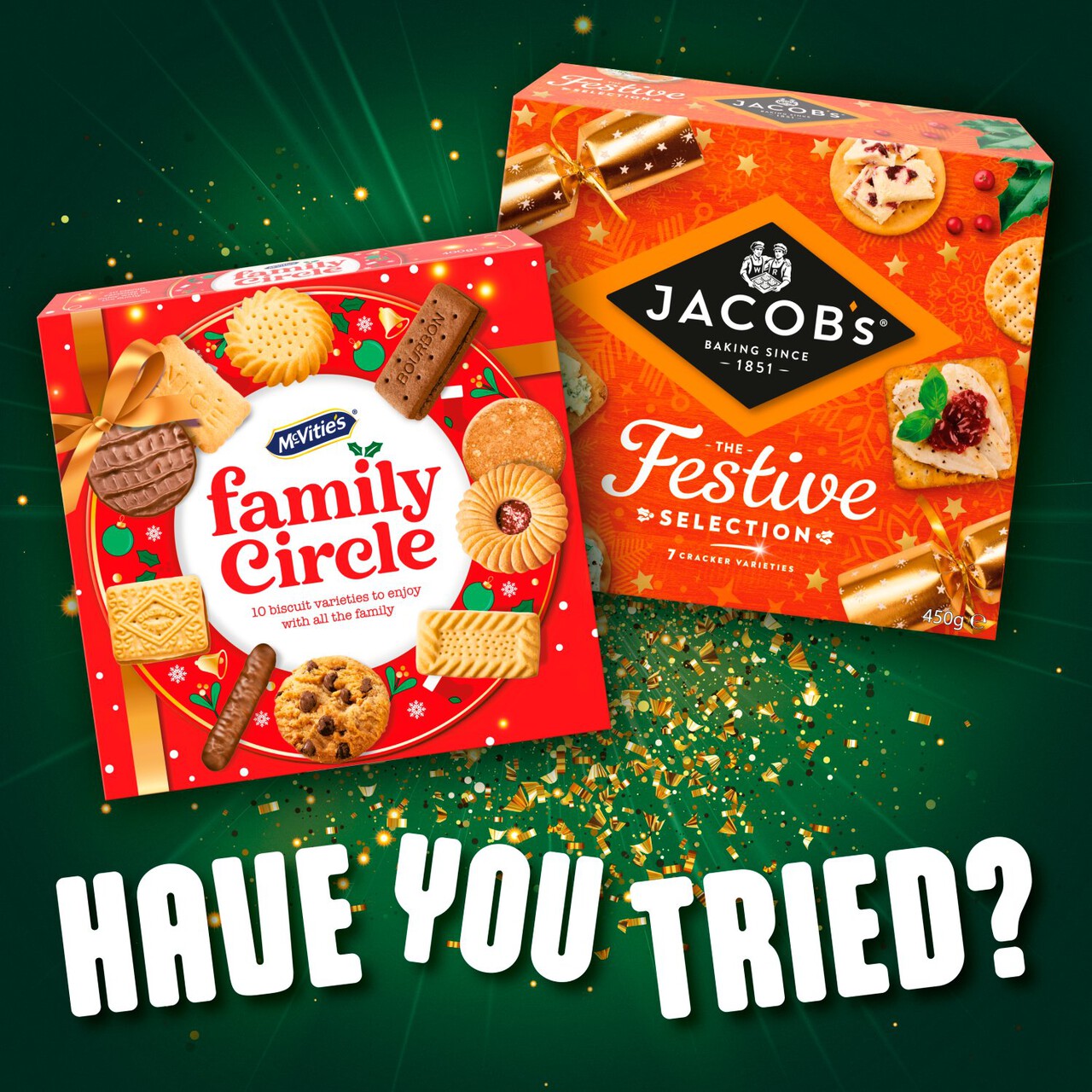 Jacob's The Festive Selection 7 Cracker Varieties - Ocado