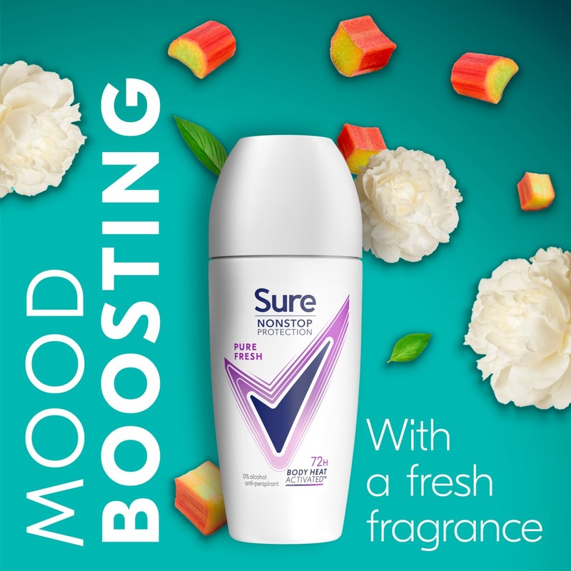 Sure Women 72hr Nonstop Antiperspirant Deodorant Roll On Pure Fresh - Ocado