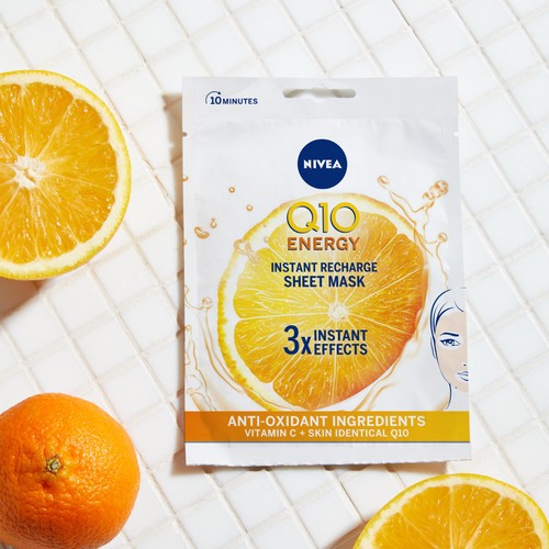 NIVEA Q10 Energy Anti-Wrinkle Face Sheet Mask - Ocado