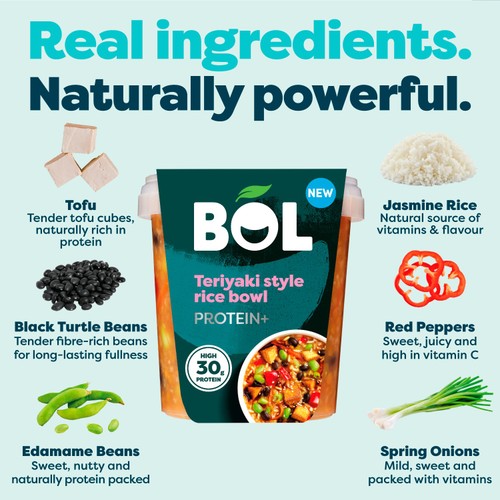 BOL Teriyaki Style Rice Bowl Power Pot Protein+ 450g - Ocado