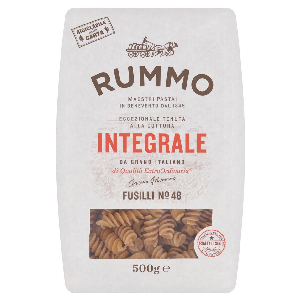Rummo Wholewheat Fusilli Integrali Pasta No.48 - Ocado