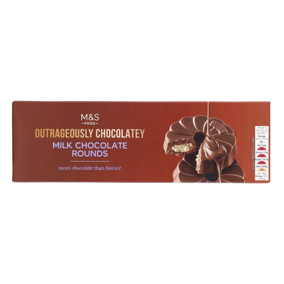 M&S Outrageously Chocolatey Milk Chocolate Rounds - Ocado