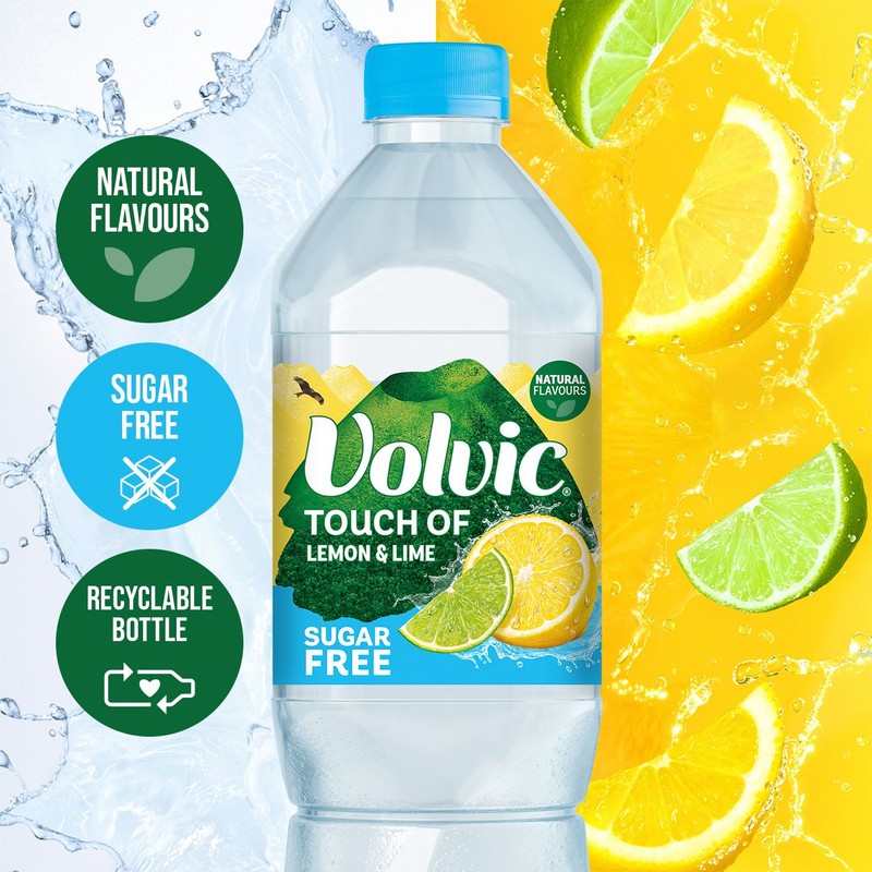 Volvic Touch of Fruit Lemon & Lime Sugar Free Still Flavoured Water - Ocado