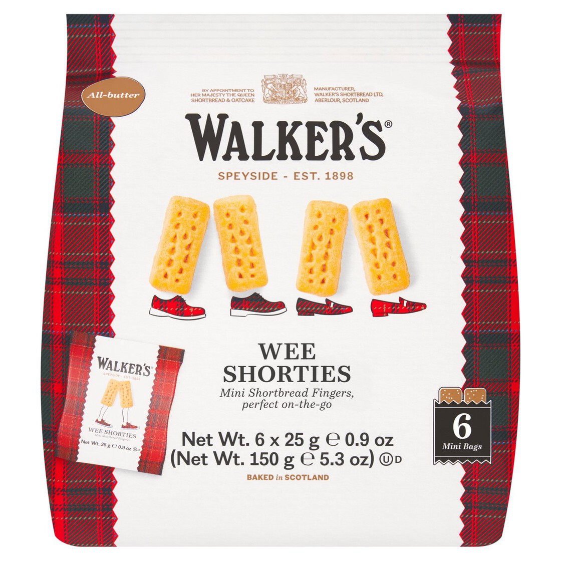 Walker's Shortbread Wee Shorties Mini Shortbread Fingers Multipack - Ocado