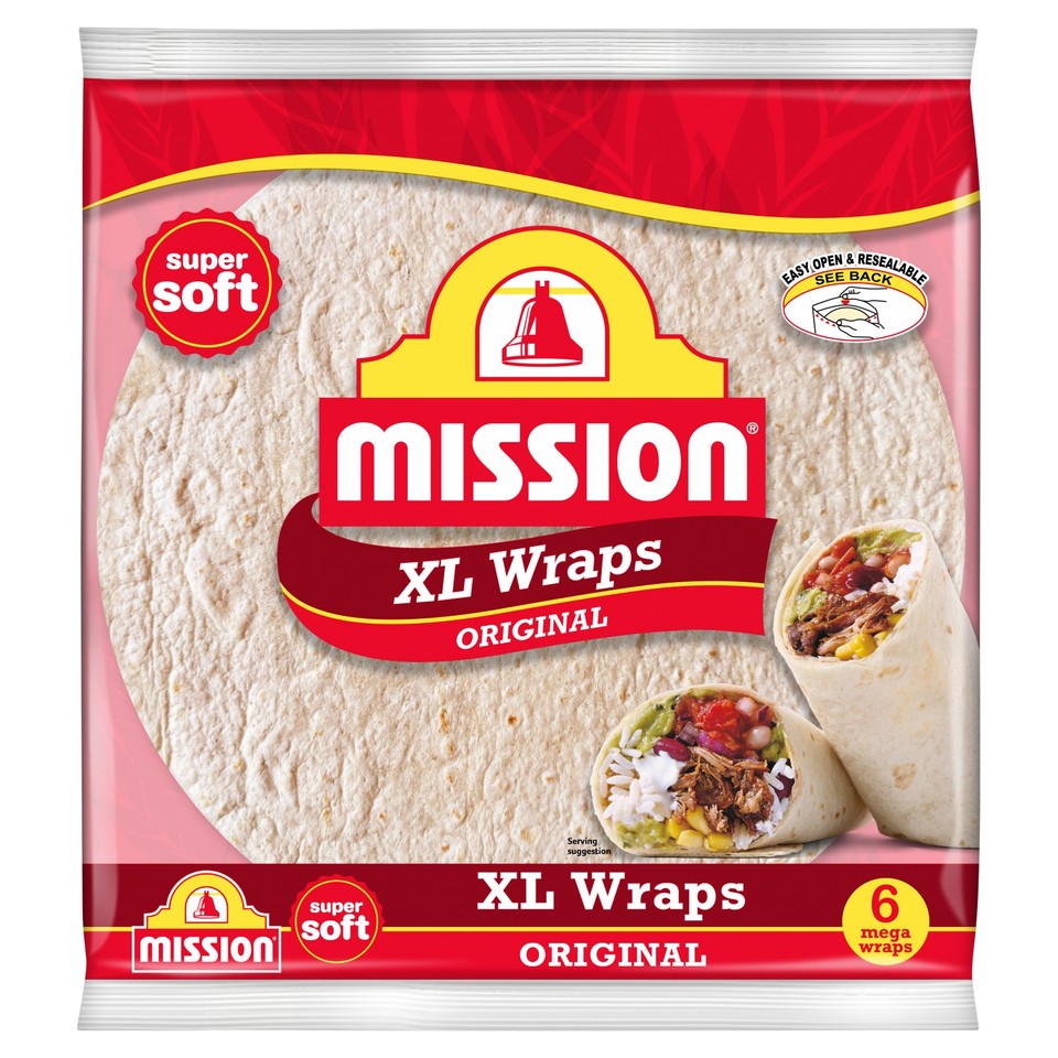 Mission XL Tortilla Wraps - Ocado