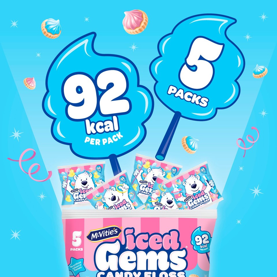 McVitie's Candyfloss Iced Gems Biscuits Multipack - Ocado