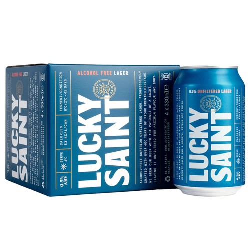 Lucky Saint Lager Alcohol Free 0.5% - Ocado