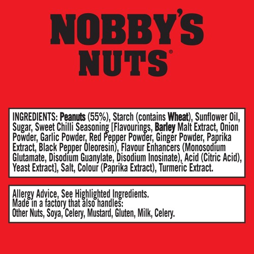 Nobby's Nuts Sweet Chilli Coated Peanuts - Ocado