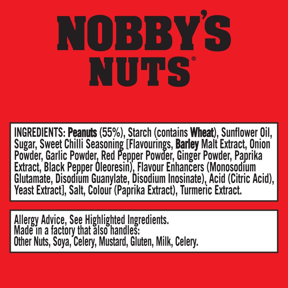 Nobby's Nuts Sweet Chilli Coated Peanuts - Ocado