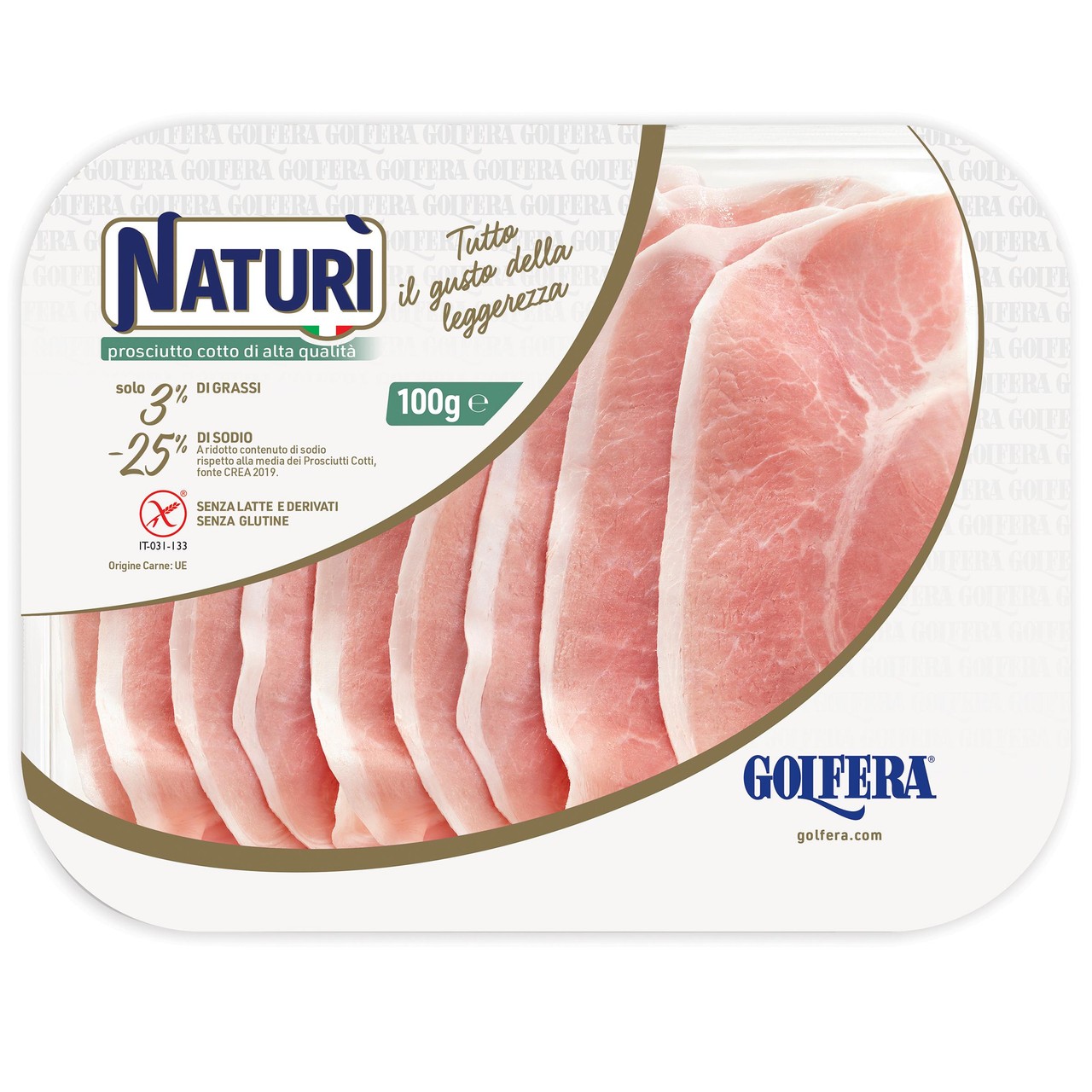 Golfera Prosciutto Cotto Low Fat 3% / Low Sodium - Ocado