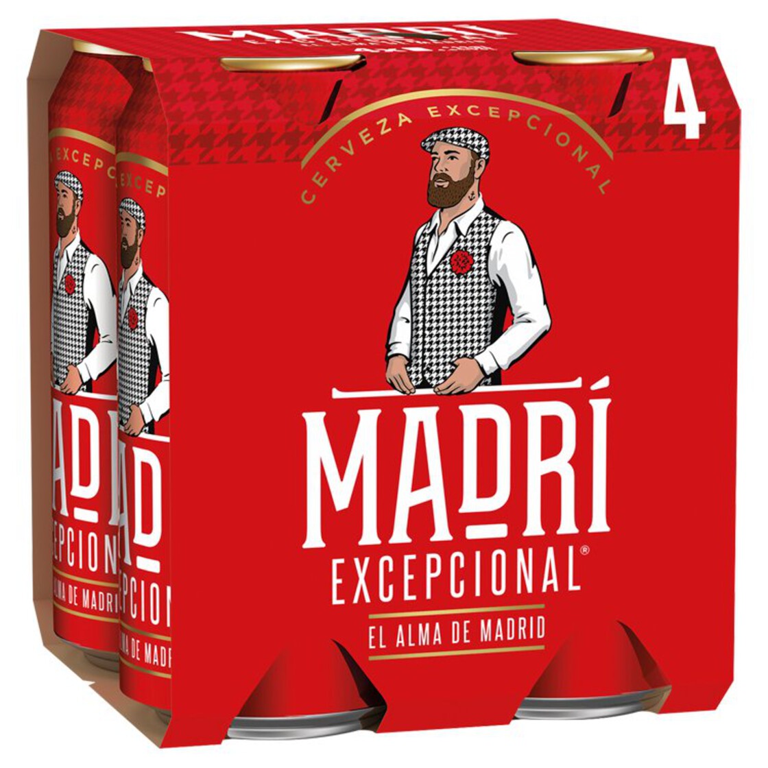 Madri Excepcional Premium Lager Beer Can - Ocado