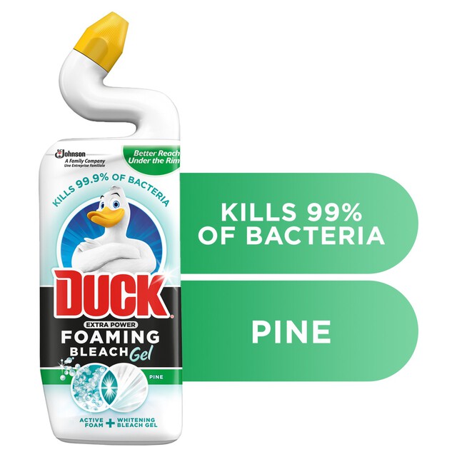 Duck Foaming Bleach Gel Toilet Liquid Cleaner Pine - Ocado