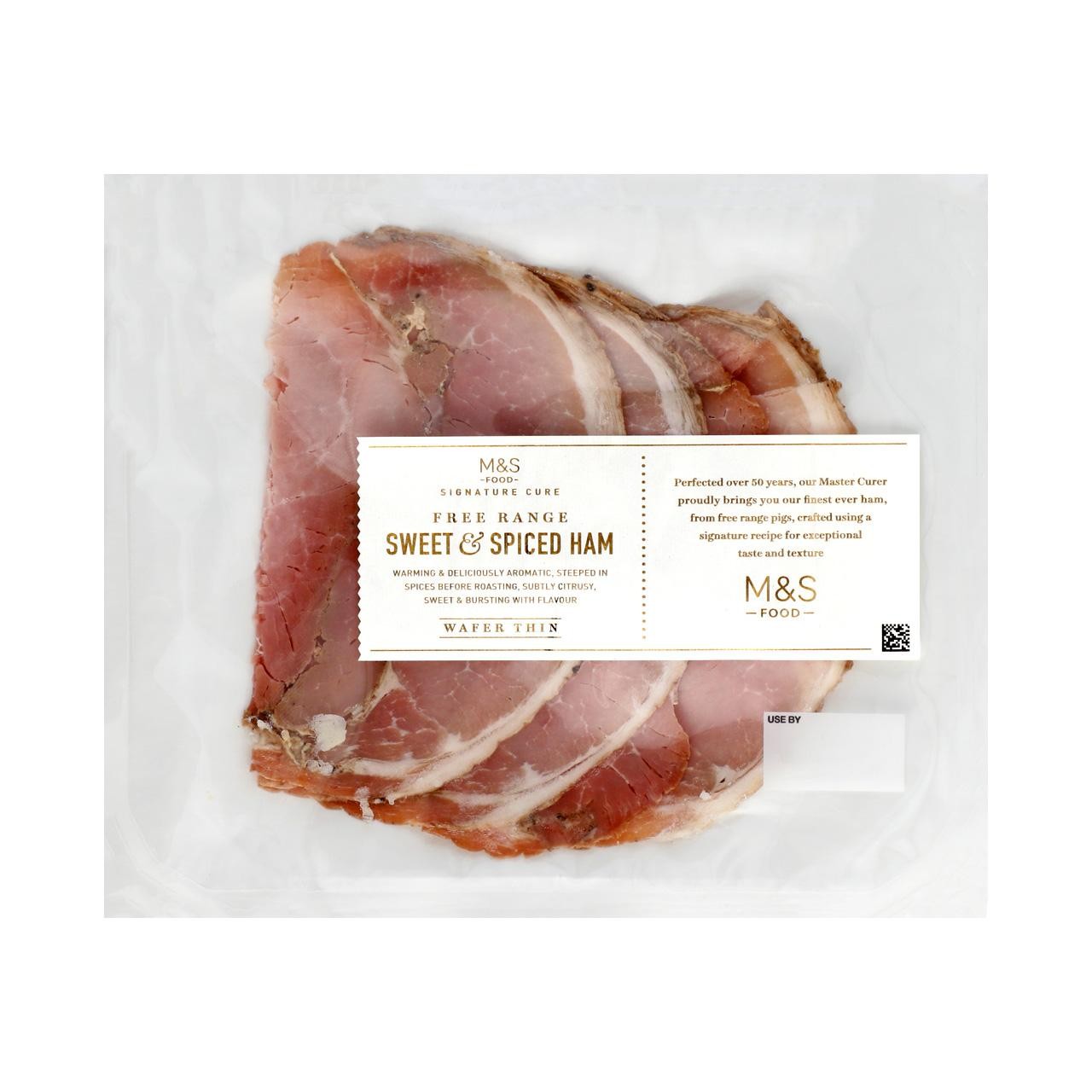 M&S Signature Cure Sweet & Spiced Free Range Ham - Ocado