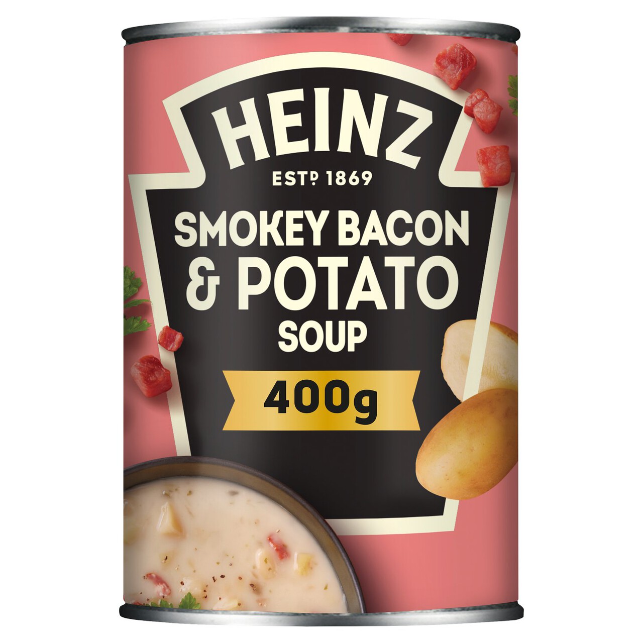 Heinz Potato & Smokey Bacon Tinned Soup - Ocado