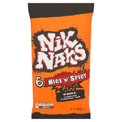 Nik Naks Nice 'N' Spicy Multipack Crisps - Ocado