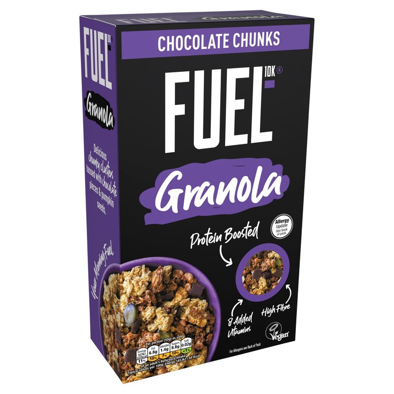 FUEL 10K Chocolate Chunks Protein Granola Breakfast Cereal - Ocado
