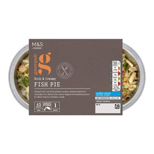 M&S Gastropub Fish Pie for One - Ocado