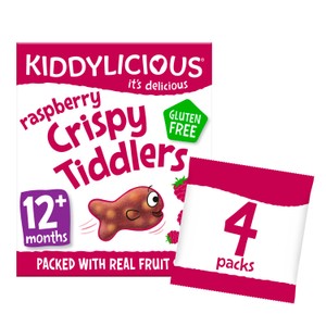 Kiddylicious Raspberry Crispy Tiddlers Baby Snacks Multi - Ocado