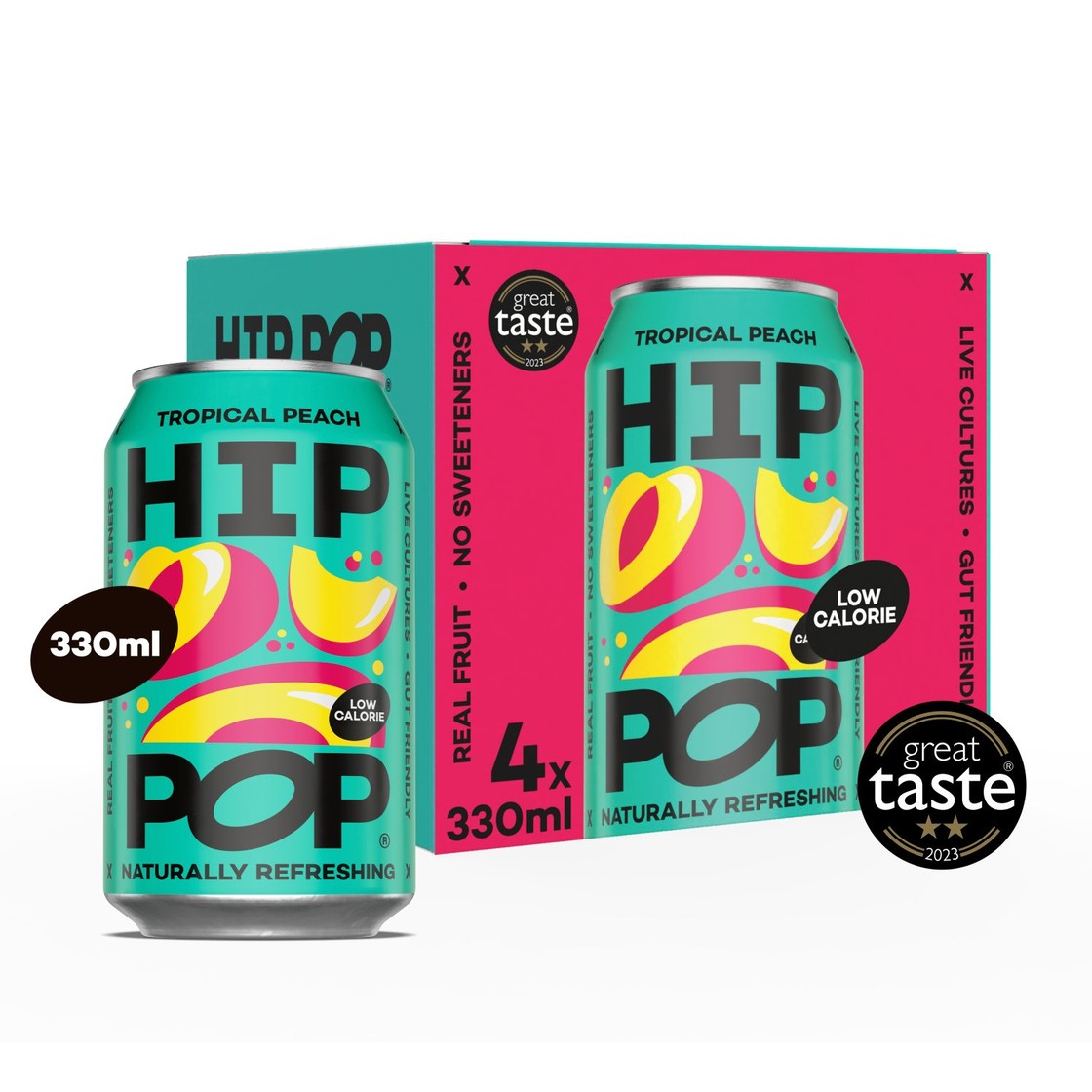 Hip Pop Tropical Peach Fizzy Drink - Ocado