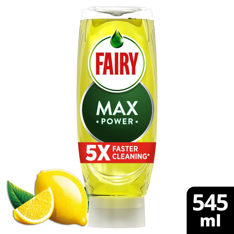 Fairy MaxPower Washing Up Liquid Lemon - Ocado