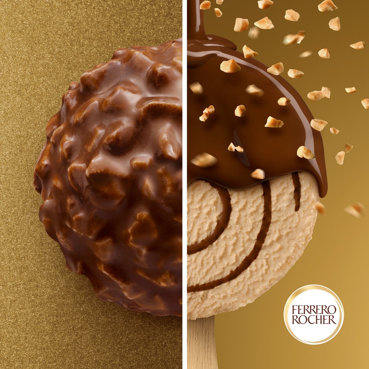 Ferrero Rocher Hazelnut Ice Cream Sticks - Ocado