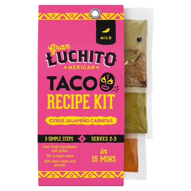 Gran Luchito 'Citrus Jalapeno' Easy Carnitas Taco Recipe Kit - Ocado