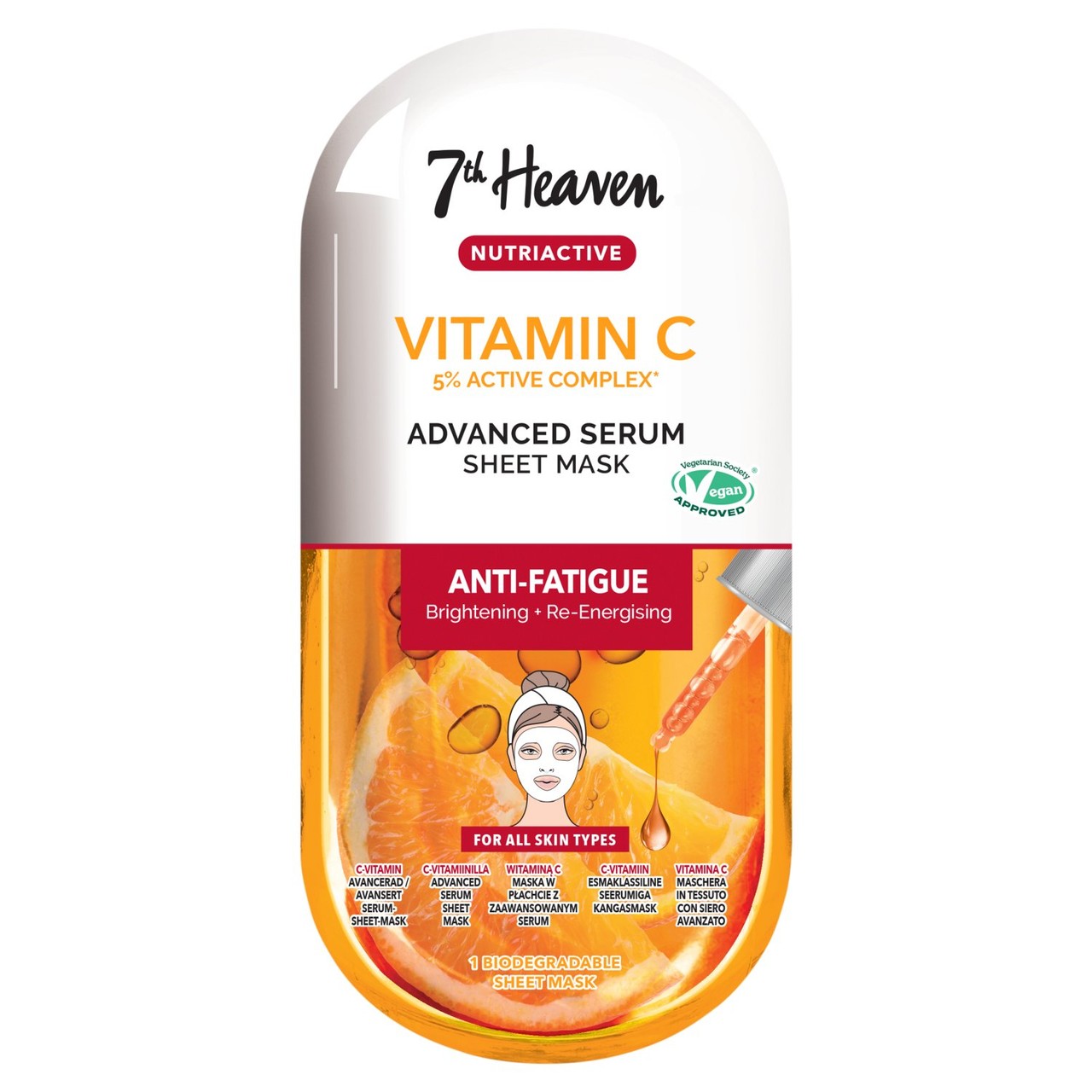 7th Heaven Nutriactive Vit C Sheet Mask - Ocado
