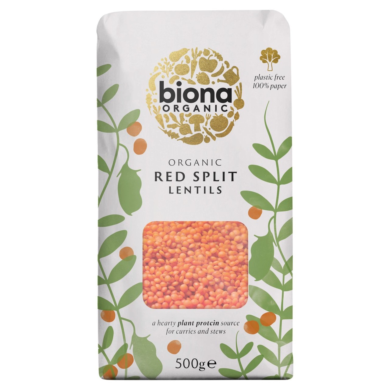 Biona Organic Red Lentils - Ocado