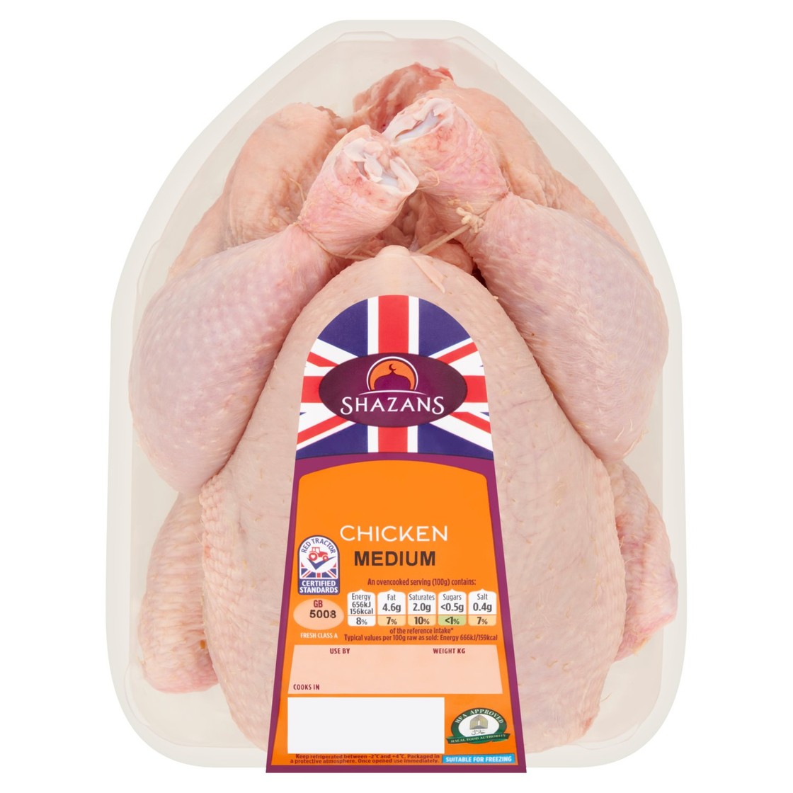 Shazans Chicken Medium Wholebird - Ocado