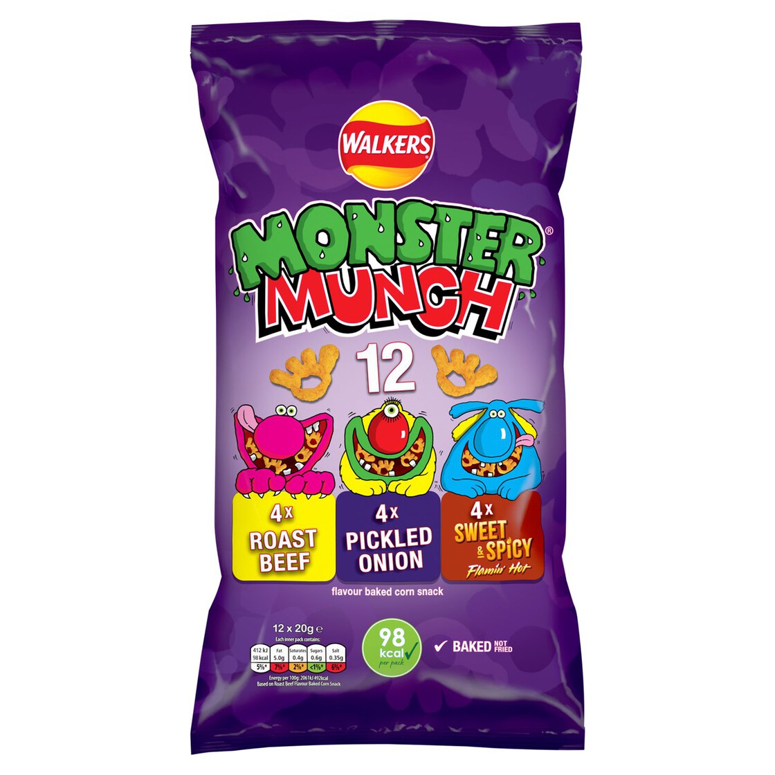 Walkers Monster Munch Variety Multipack Snacks - Ocado