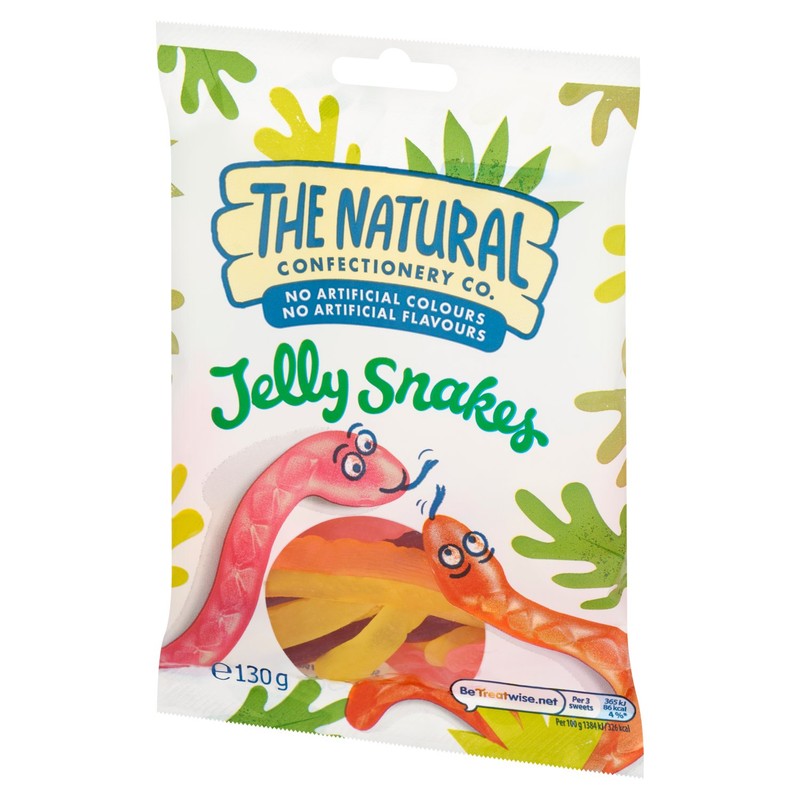 The Natural Confectionery Co. Jelly Snakes Sweets Bag - Ocado