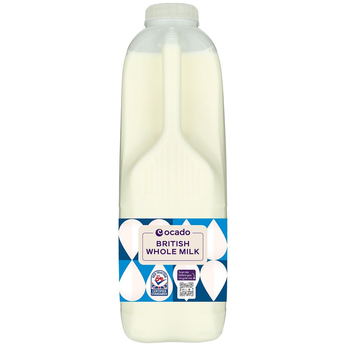 Ocado British Whole Milk 2 Pints - Ocado