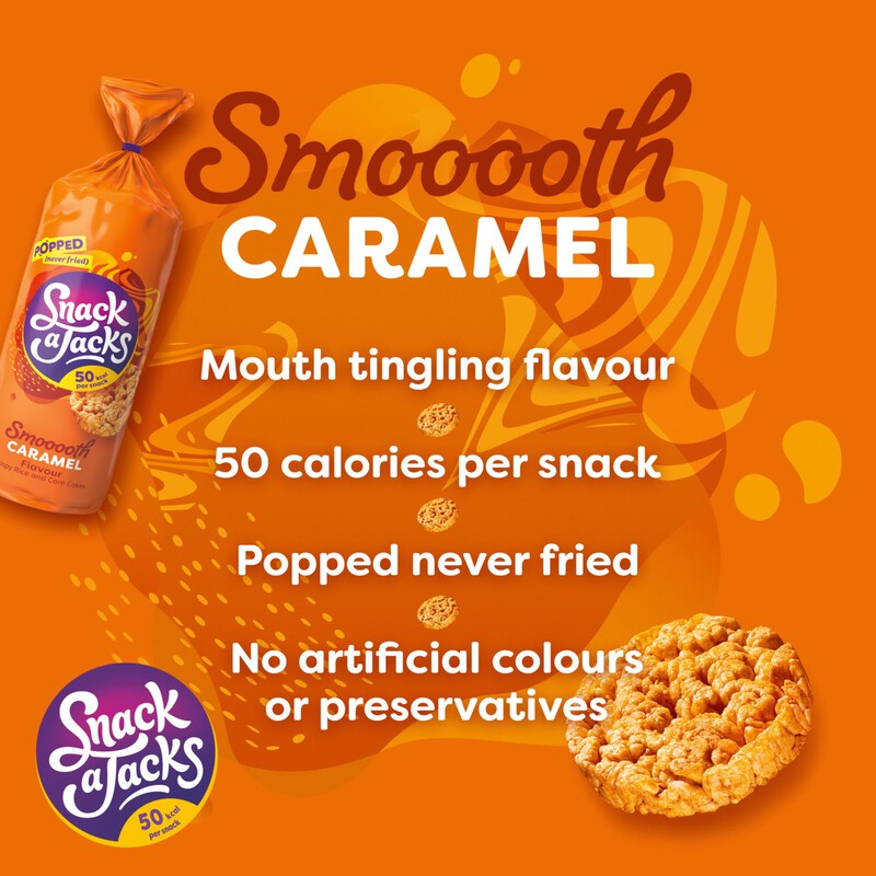 Snack a Jacks Caramel Jumbo Rice Cakes - Ocado