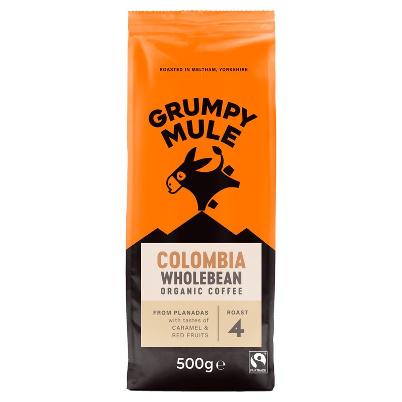Grumpy Mule Colombia Organic Coffee Beans - Ocado